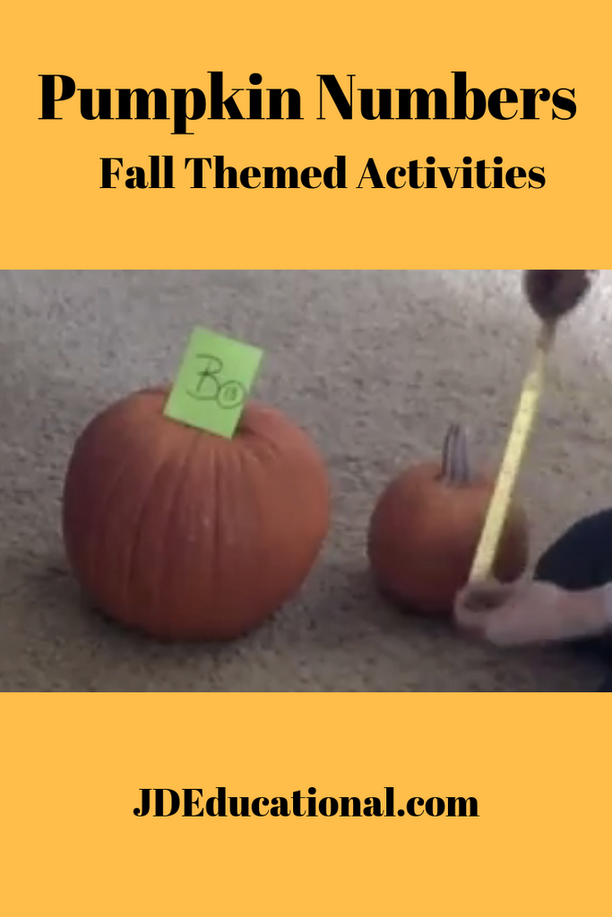 Pumpkin Numbers (with Video) – JDEducational