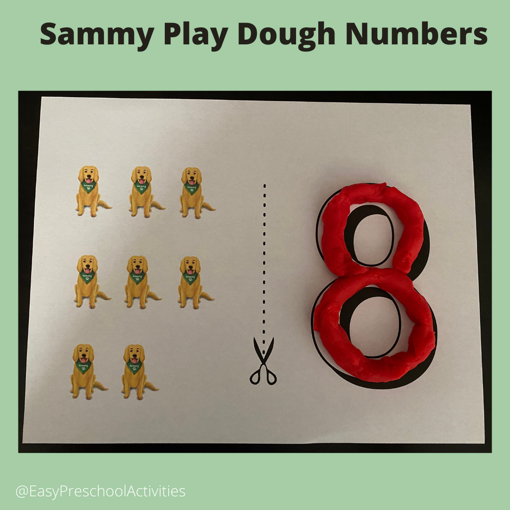 Sammy Play Dough Numbers and Counting – JDEducational